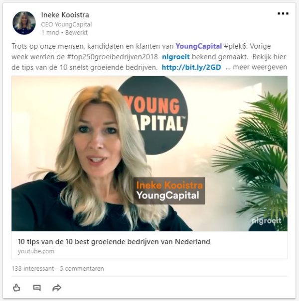 Video op LinkedIn; zo gebruik je het - VideoPepper
